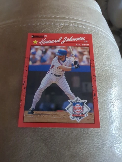 CARTE DE BASEBALL Howard Johnson 1990 Donruss #654 New York Mets Tigers ...