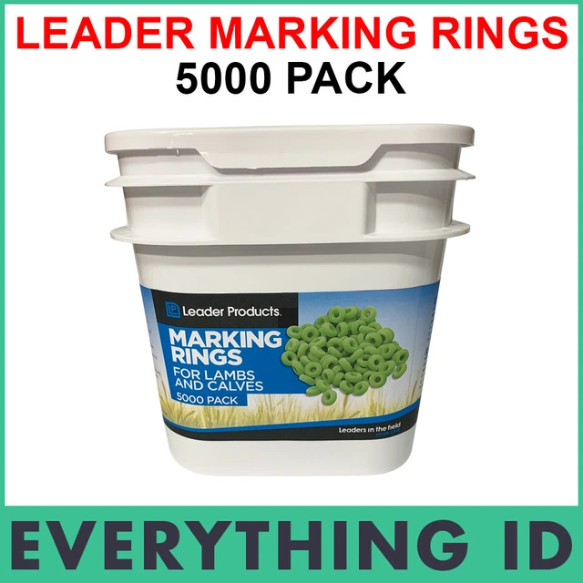 5000 LEADER MARKING Rings Castration Calves Cattle Bull Calf Farm Green ...