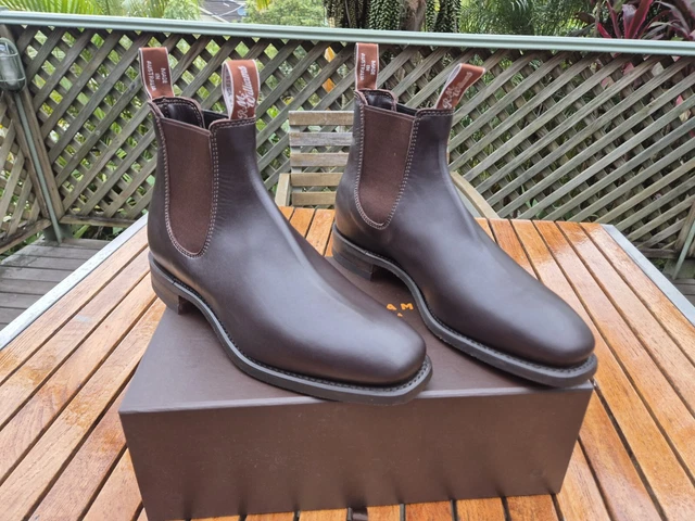 RM WILLIAMS COMFORT Craftsman 10US 9G Chestnut Mens Yealing Leather ...
