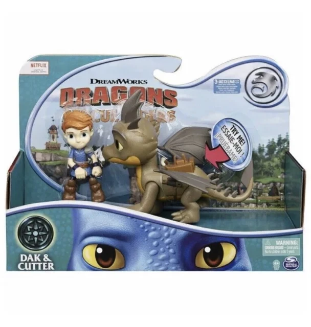 SPIN MASTER DREAMWORKS Dragons Rescue Riders Dak & Cutter Action Figure ...