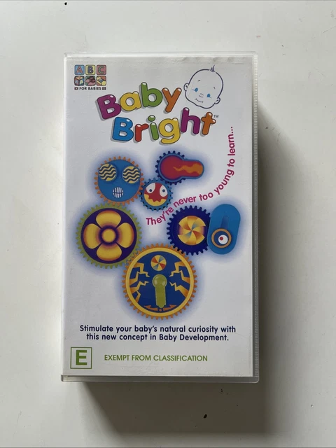 BABY BRIGHT ~ NEVER TO YOUNG TO LEARN ~ RARE PAL VHS VIDEO ABC For ...