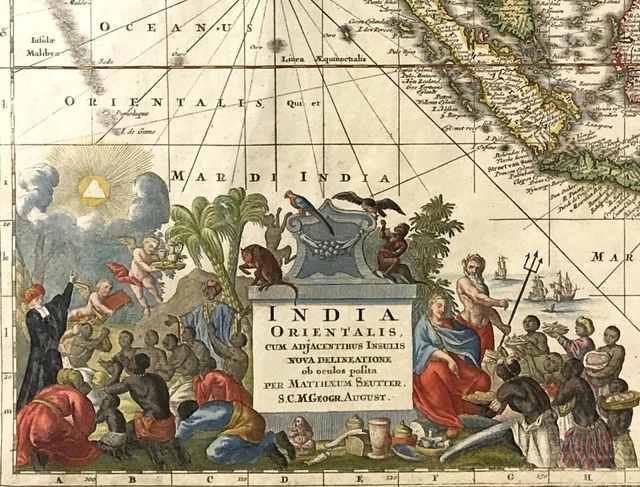 MAP OF SOUTHEAST Asia Indian Ocean and Australia by Matheus Seutter ...