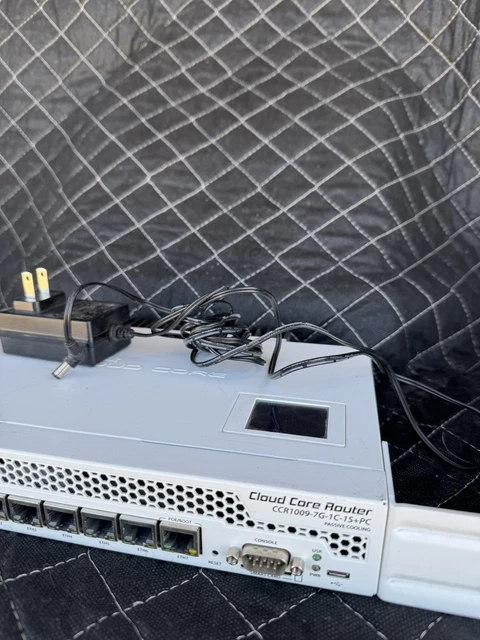 MIKROTIK CCR1009-7G-1C-1S+ PC Cloud Core Router With Power Adapter $190 ...