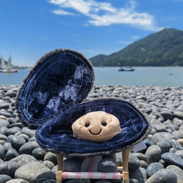 JELLYCAT AMUSEABLES MICHELLE Mussel Valentine's 1pc Plush Doll Dust Bag ...