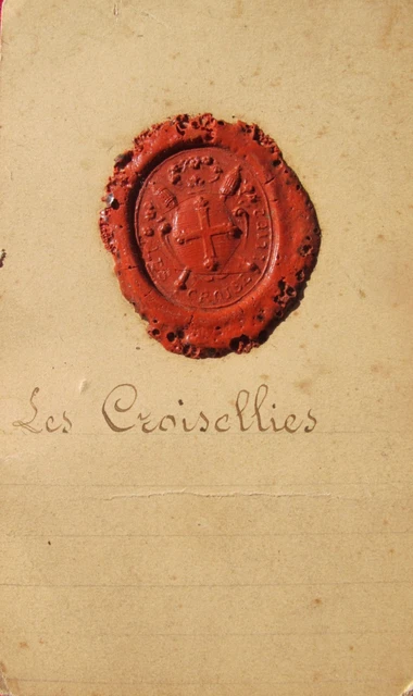 1 BLASON CACHET cire ancien Sceau Armoiries Héraldique Noblesse EUR 15 ...