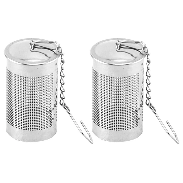 2 PCS LOOSE Tea Infuser Stainless Steel Seasoning Strainer Metal £7.59 ...