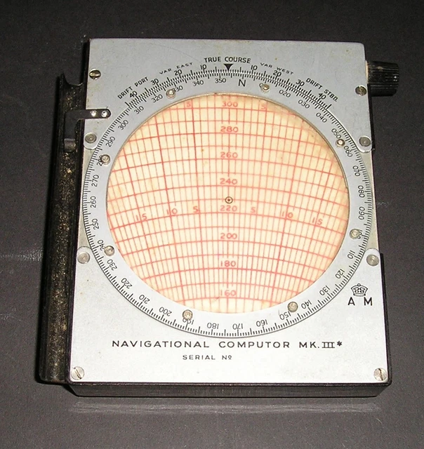 WW-II RAF LANCASTER Bomber Navigator's Table-Top Computer Mk III F 6B ...