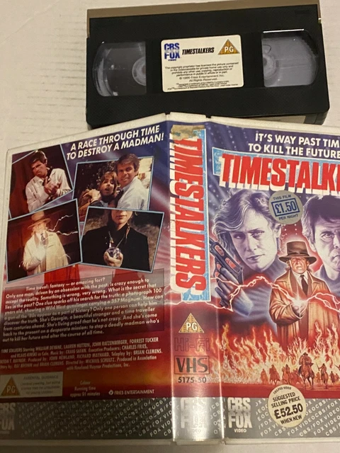 TIMESTALKERS RARE VHS Video Sci Fi Film 1987 BIG CASE ex rental £26.00 ...