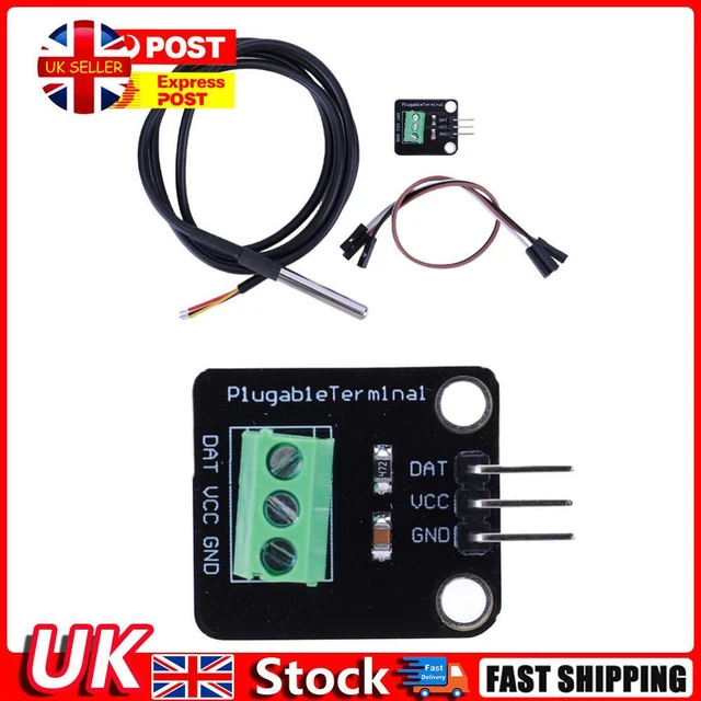 DS18B20 TEMPERATURE SENSOR Boards Plugable Terminal Adapter Useful For Arduino U £5.60 - PicClick UK
