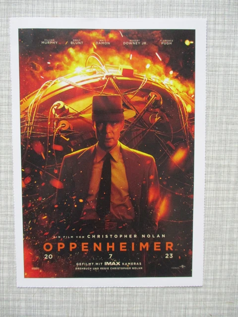 KARTE SAMMELKARTE FILM - OPPENHEIMER - Cillian Murphy E. Blunt 2023 ...