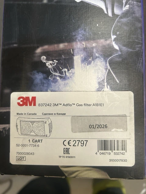 3M SPEEDGLAS ADFLO Filter A1B1E1 for PAPR | Gas Acid Vapour Replacement ...