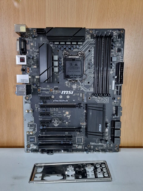 MSI Z170A-G43 PLUS Motherboard. Intel LGA1151 Supports 6th + 7th Gen ...