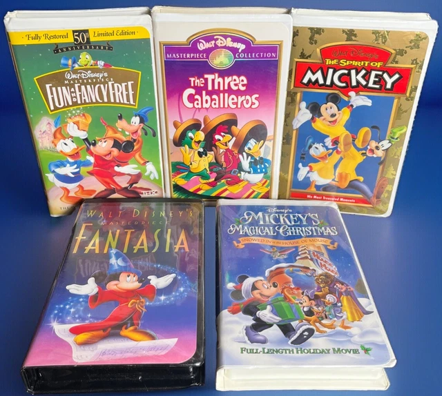 WALT DISNEY VHS Lot (5) Quality Mix - Mickey Mouse, Donald Duck, Goofy ...