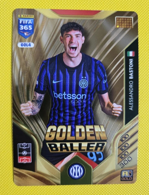 PANINI FIFA 365 Adrenalyn XL 2026 - Alessandro Bastoni - Golden Baller ...
