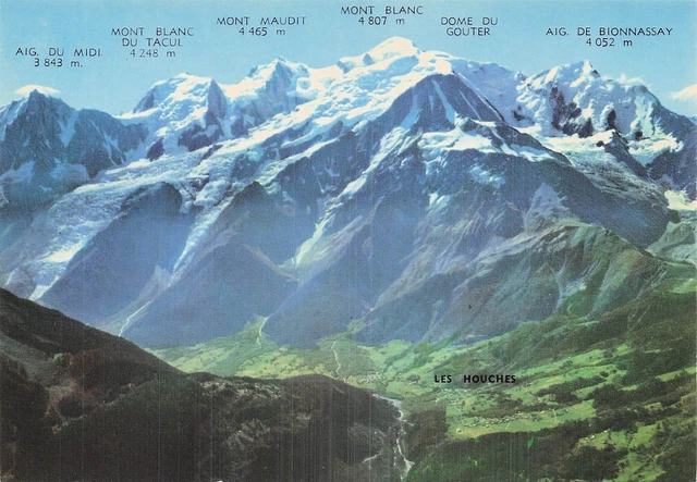 74 LES HOUCHES Le Massif Du Mont Blanc EUR 5,90 - PicClick FR