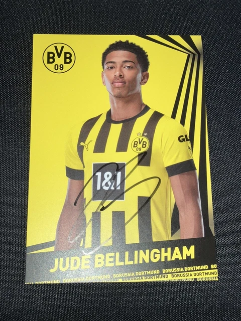 JUDE BELLINGHAM - 2022-23 Original Hand Signed Borussia Dortmund ...