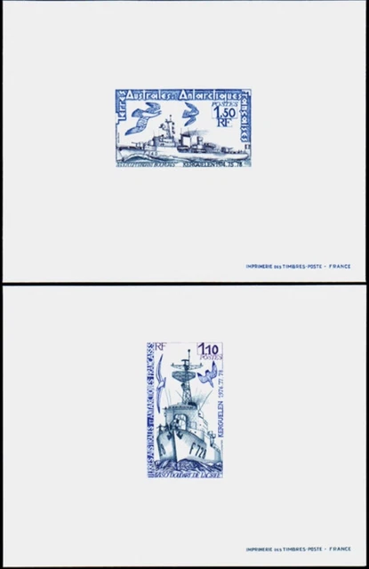 2 EPREUVE DE luxe taaf/fsat bateau doudart de lagrée commandant ... 2 EPREUVE DE luxe taaf/fsat bateau doudart de lagrée commandant ...