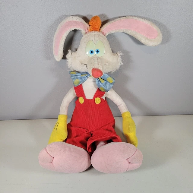 DISNEY WHO FRAMED Roger Rabbit Plush Stuffed Doll Toy 1988 Playskool 18 ...