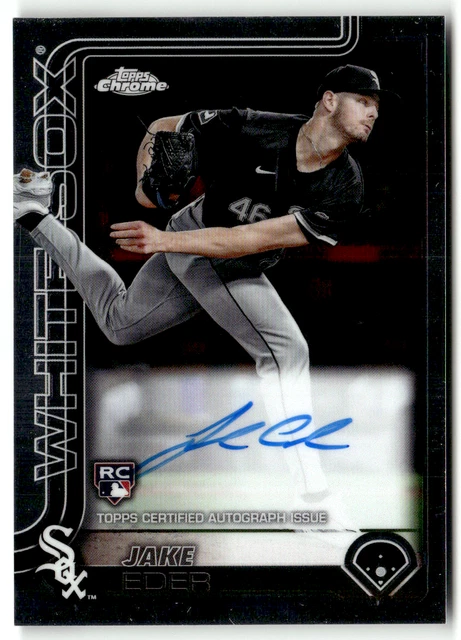 2025 TOPPS CHROME MLB N° RA-JE Jake Eder Recrue Sur Carte Auto EUR 8,16 ...