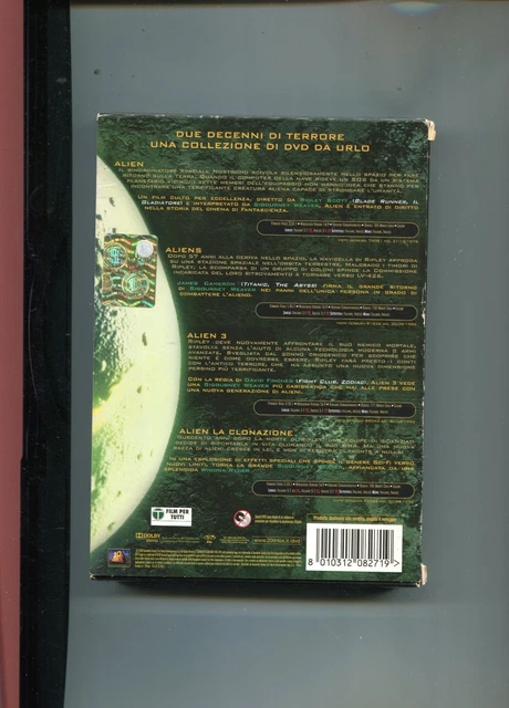 DVD ALIEN Quadrilogia - Sigourney Weaver - Ridley Scott - 4 Dvd EUR 10 ...