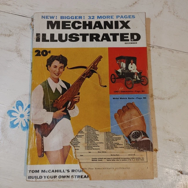 VTG MECHANIX ILLUSTRATED Magazine: How to Build Hunters Crossbow ...
