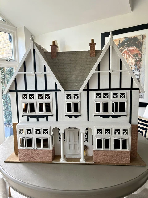 LARGE HANDMADE WOODEN Edwardian Dolls House Great Project - Family ...