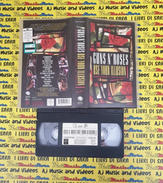VHS GUNS N' ROSES Use your illusion Tour tokyo 1992 GEFFEN GEFV-39521 ...