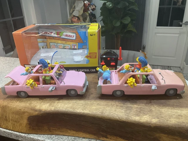 RARE THE SIMPSONS Remote Control Pink Cadillacs Toy Cars With Remote ...
