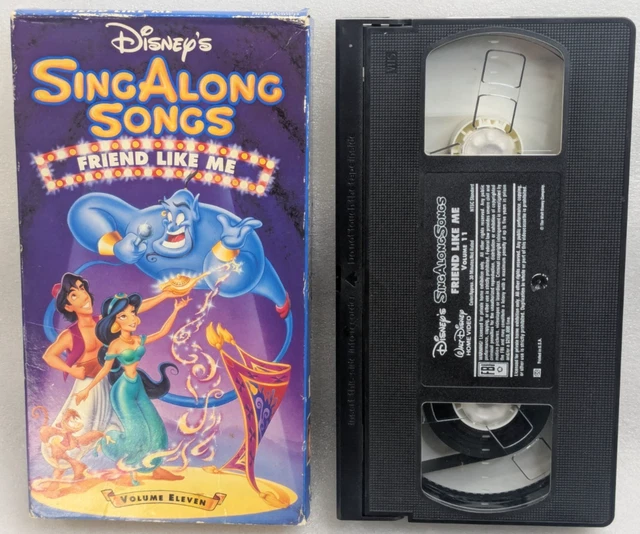 DISNEYS SING ALONG Songs Aladdin: Friends Like Me (VHS, 1993 ...