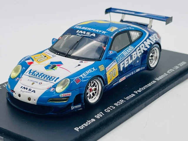 SPARK S1952 PORSCHE 997 GT3 RSR Imsa Performance n°70 Le Mans 2009 1.43 ...