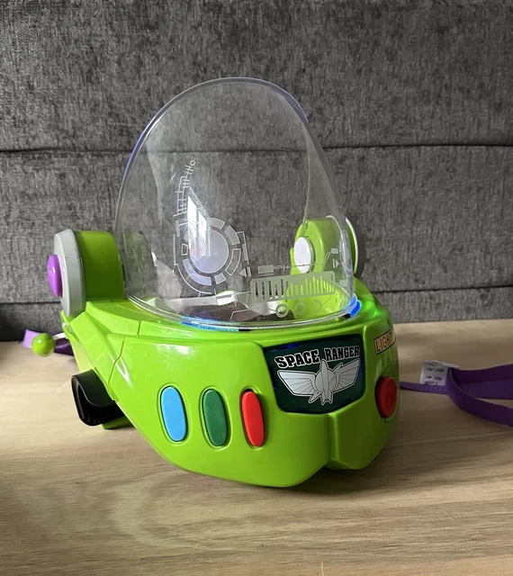 DISNEY TOY STORY Buzz Lightyear Space Ranger Jet Pack Helmet Lights ...