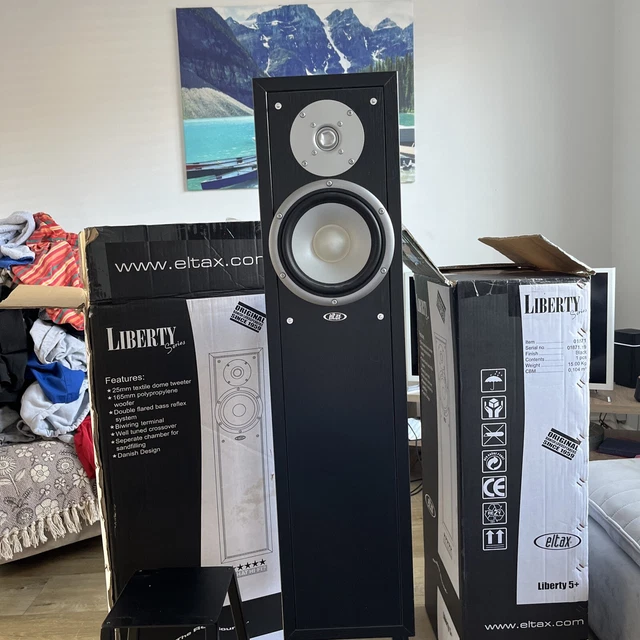 ELTAX LIBERTY 5+ Floor Standing Stereo Speakers 150 Watts (two) £55.99 - PicClick UK