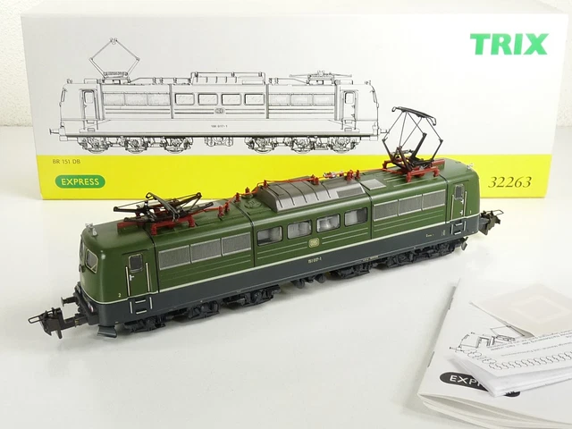 TRIX EXPRESS H0 32263 E Lok der Baureihe 151 017-1 unbespielt 3 Leiter - 795 EUR 326,00 ...