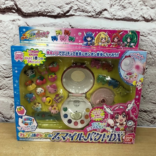 GLITTER FORCE SMILE Precure Girls Toy Set Pact Compact Charm Decor ...