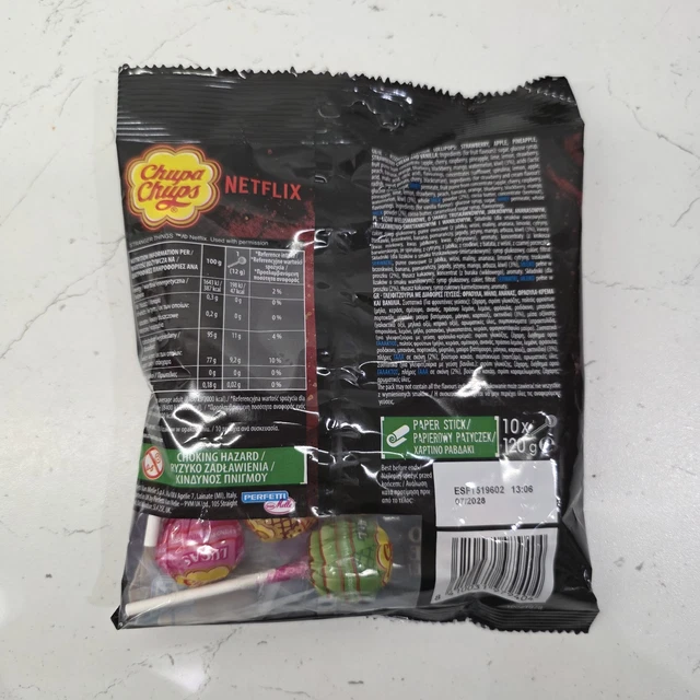 2 PACKS CHUPA Chups Stranger Things Lollies (4 Mystery Flavours ...