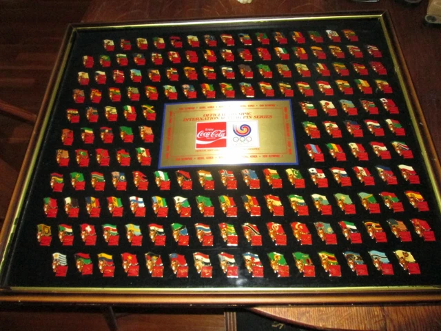 OFFICIAL OLYMPIC INTERNATIONAL Flag Pin Series Coca-Cola 1983 Seoul ...