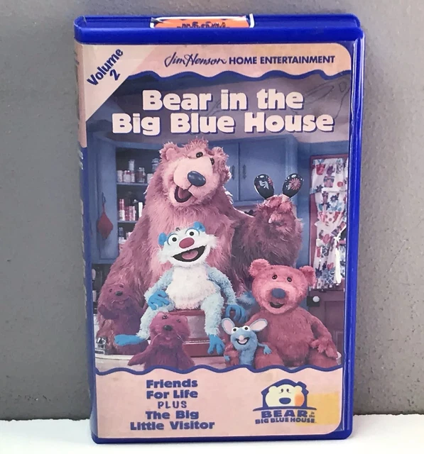 NICK JR BEAR In The Big Blue House Friends For Life VHS Video Tape ...