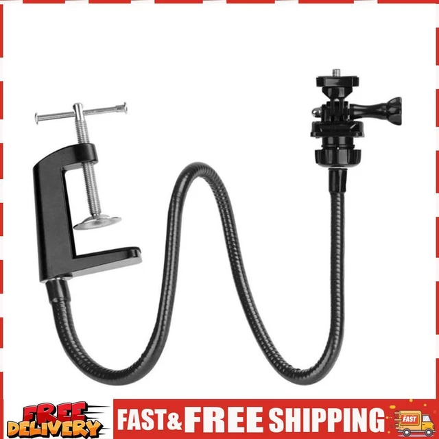 CAMERA BRACKET FLEXIBLE Gooseneck Arm Holder Stand Mount for Webcam ...