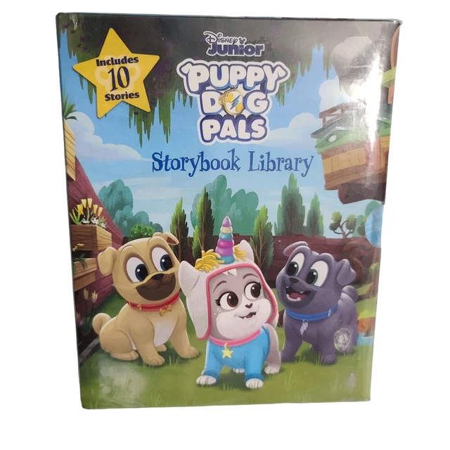 DISNEY JUNIOR PUPPY Dog Pals Storybook Library 10 Book Library Set Hard ...