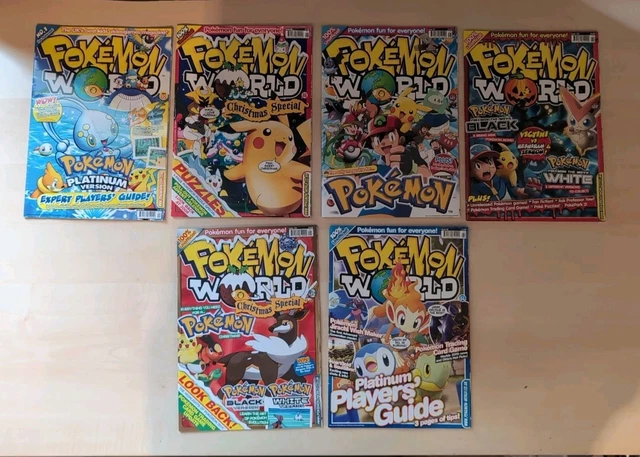 POKEMON WORLD MAGAZINE Bundle & Extras Poster Stickers £22.50 - PicClick UK