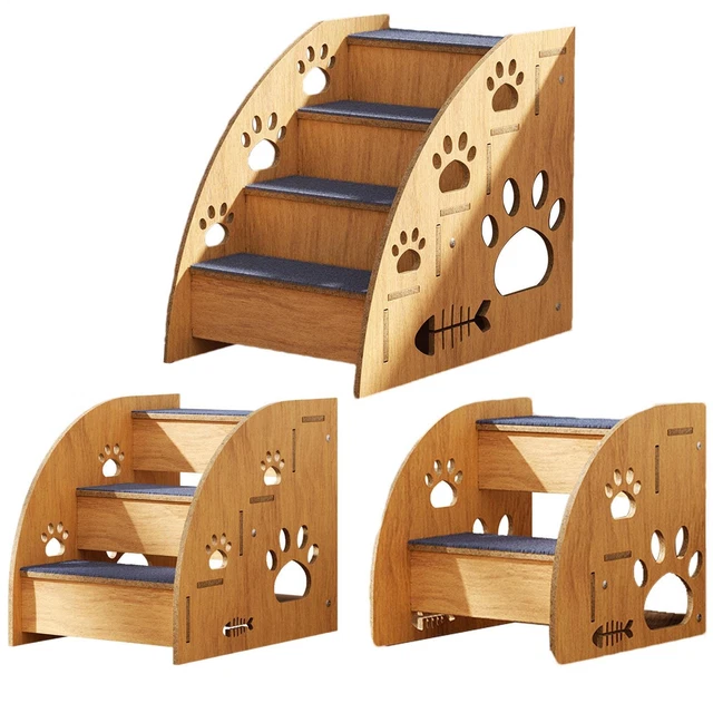 PET STAIRS FOR Bed Indoor Cat Steps Pet Stairs High Bed Climbing Dog ...