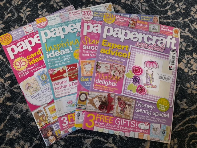 4X PAPERCRAFT ESSENTIALS Crafting Magazines in Good Condition 2012 £3. ...