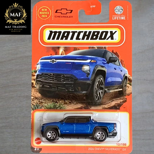 MATCHBOX 2024 CHEVY Silverado EV Blue #12 Mainline 2024 Case M | New $6 ...