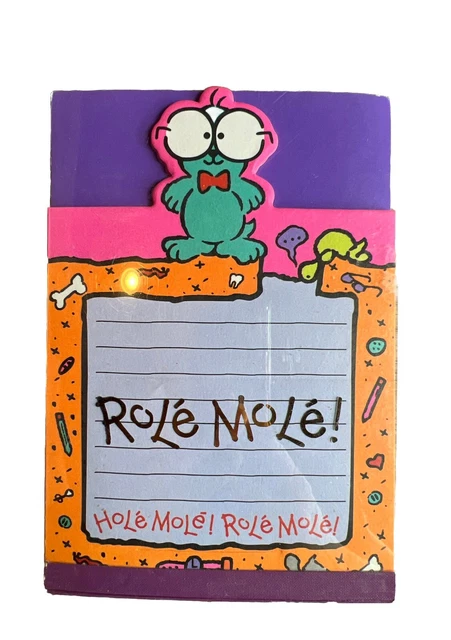 ROLE MOLE NOTEPAD 1996 Sanrio Rare Used 18 Sheets Hello Kitty Read ...