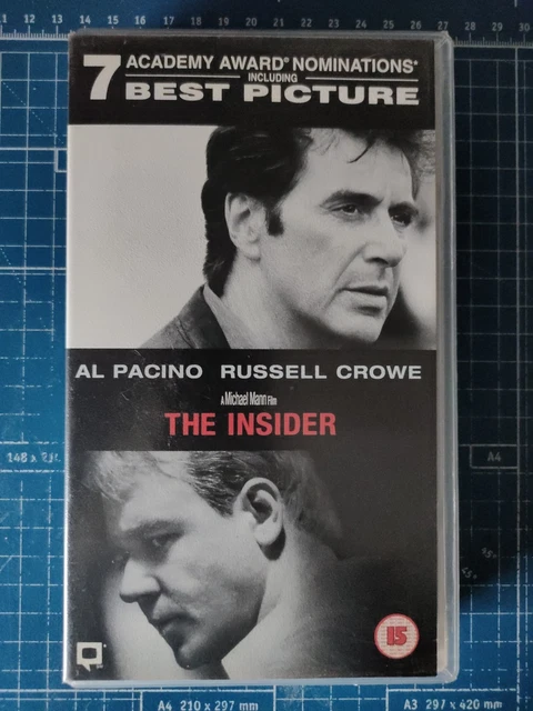 THE INSIDER (WIDESCREEN Ed.) Al Pacino, Russell Crowe (PAL VHS) £4.95 ...