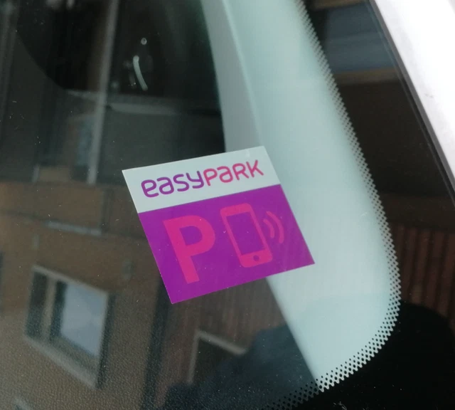 2 PEZZI ADESIVO EASY PARK - STICKER applicazione interna 5cm x 4.2cm ...