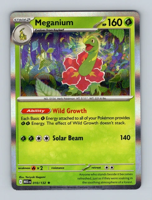 POKEMON TCG - Mega Evolution (MEG EN) Meganium - #010/132 - Holo Rare £ ...
