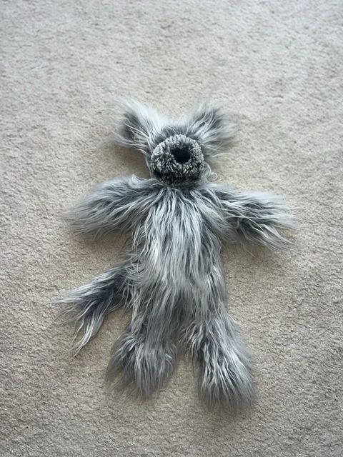 JELLYCAT RETIRED SCRUFF PUP Plush Grey/Silver Fluffy Plush Soft Toy ...