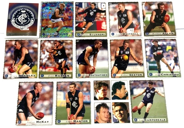 POPULAR-1999 SELECT AFL Sticker Base Team Set Carlton (14) EUR 11,75 ...