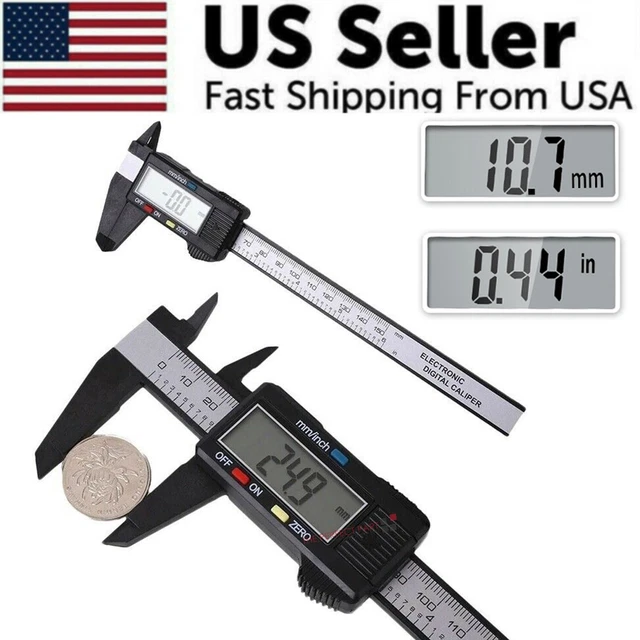 6& 150MM DIGITAL Caliper Micrometer LCD Gauge Vernier Electronic ...